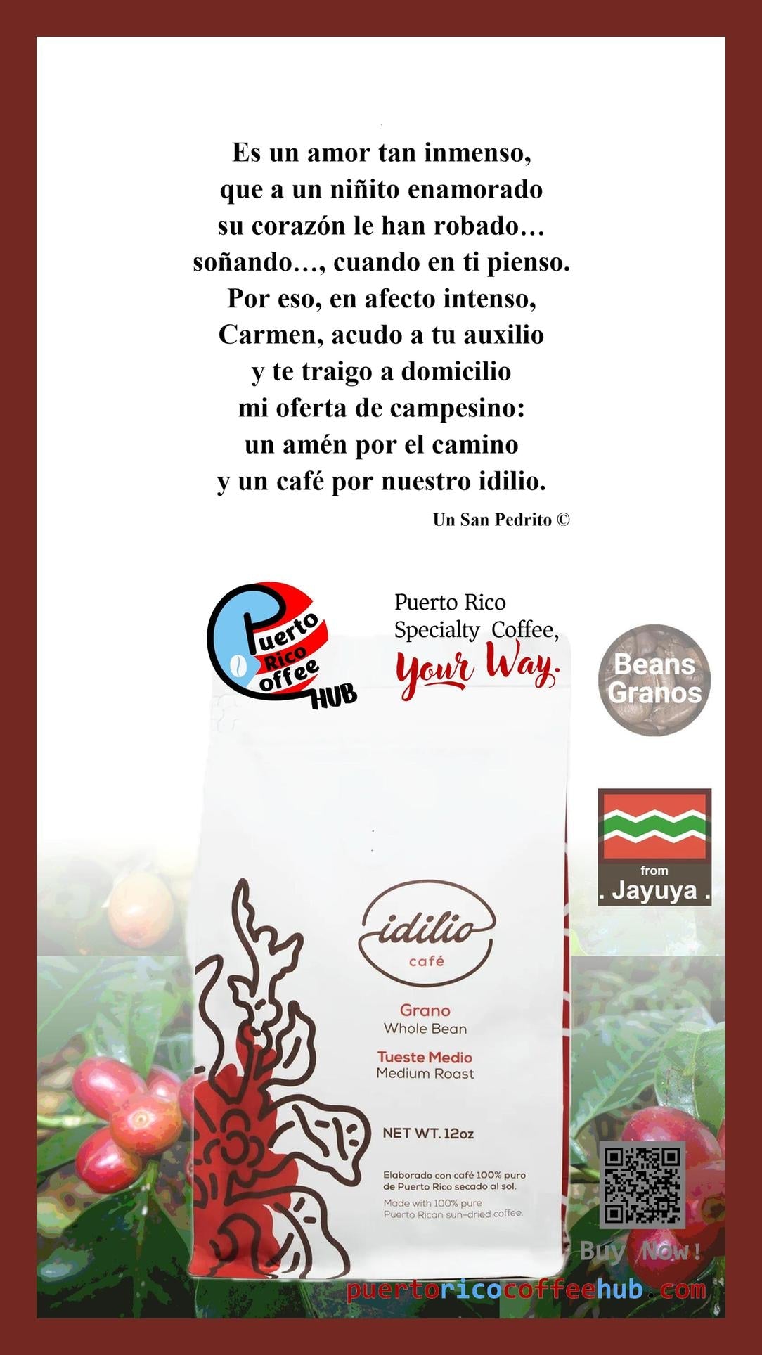 Un café por nuestro idilio – Puerto Rico Coffee Hub