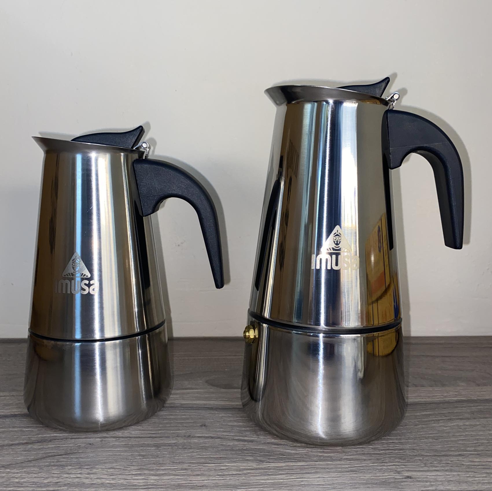 Stainless Steel Moka Pot Coffee Makers by Imusa – Puerto Rico Coffee Hub
