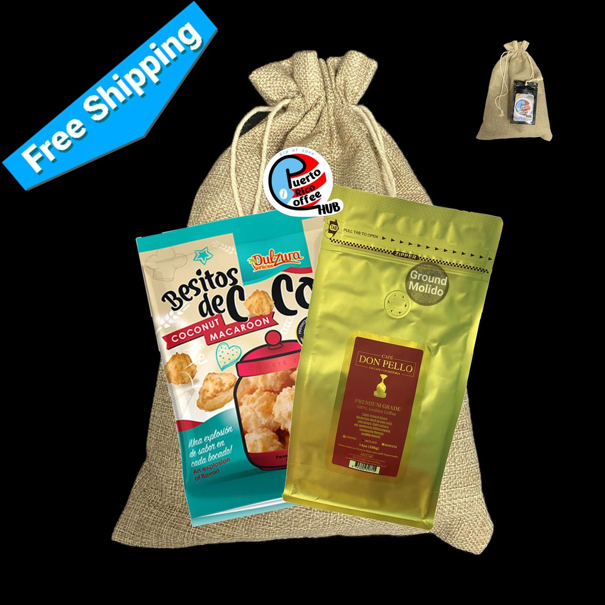 Café Don Pello 14 Oz Ground Coffee Gift Bag – Puerto Rico Coffee Hub