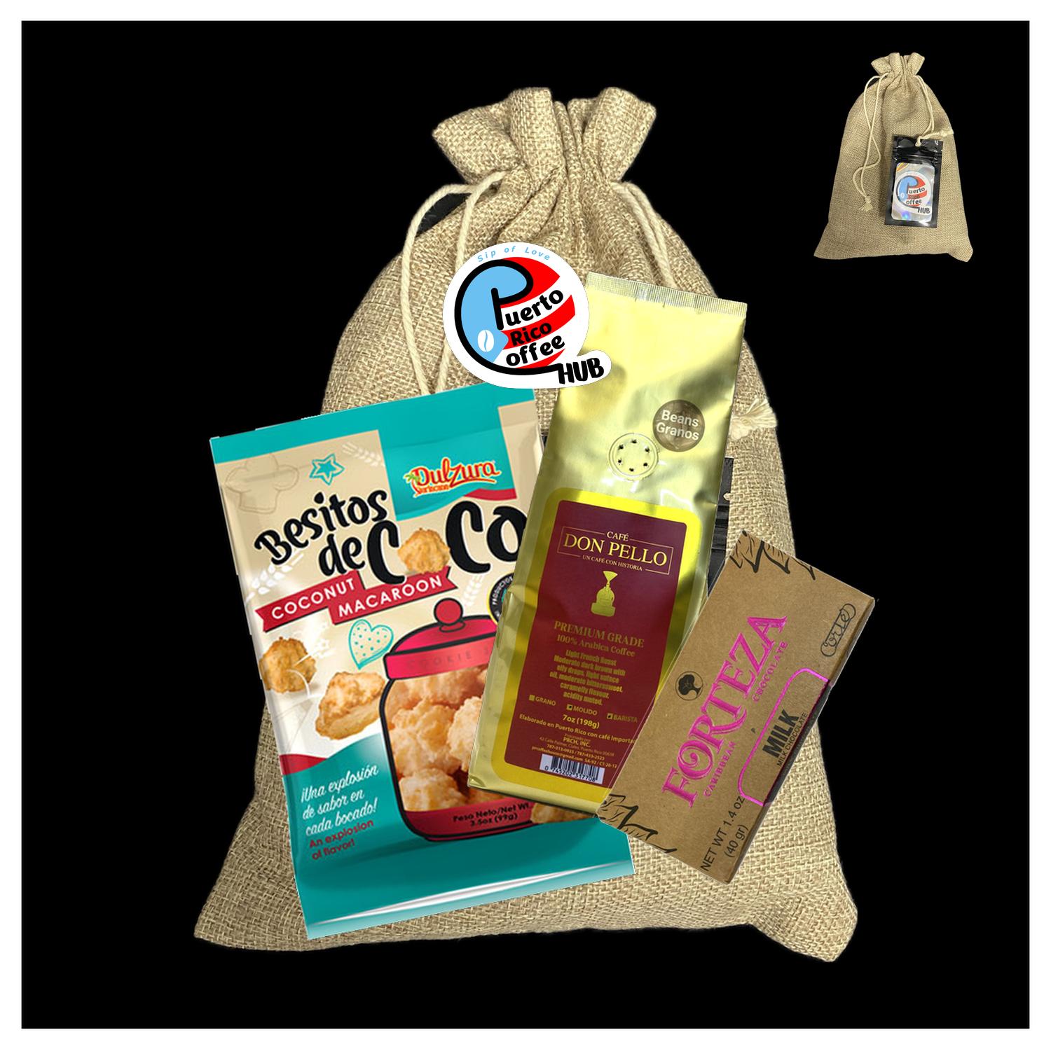 Café Don Pello 7 Oz Coffee Beans Gift Bag – Puerto Rico Coffee Hub