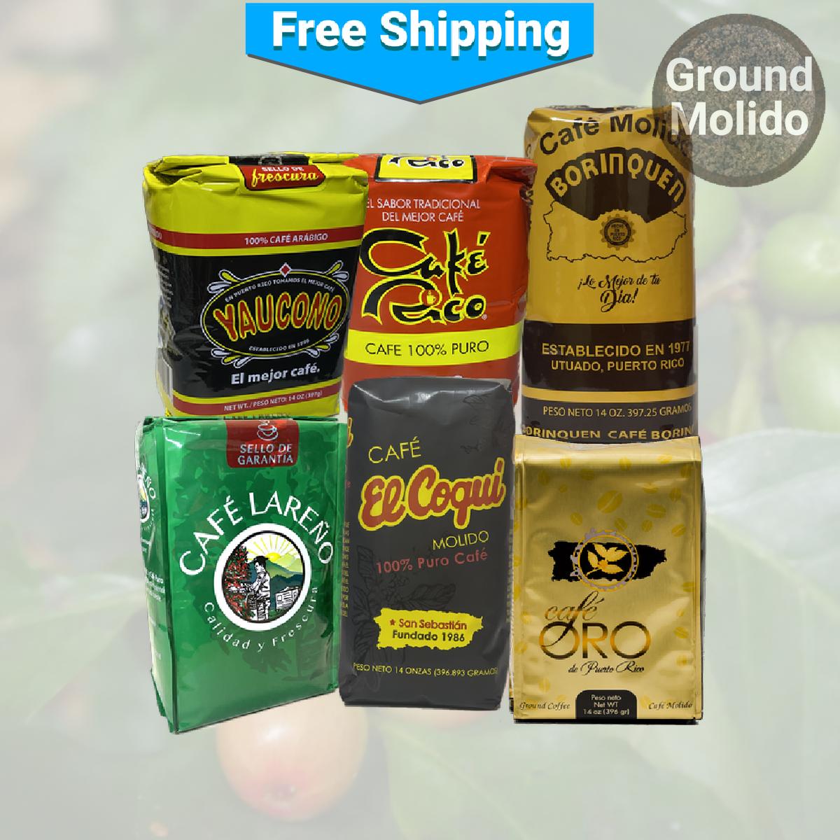 Puerto Rican Popular Coffees: 6 Pack – Puerto Rico Coffee Hub