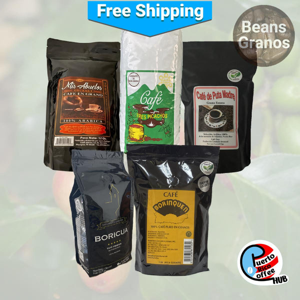 Puerto Rican Coffee Beans Variety Pack: Five Star Dark Side – Puerto ...