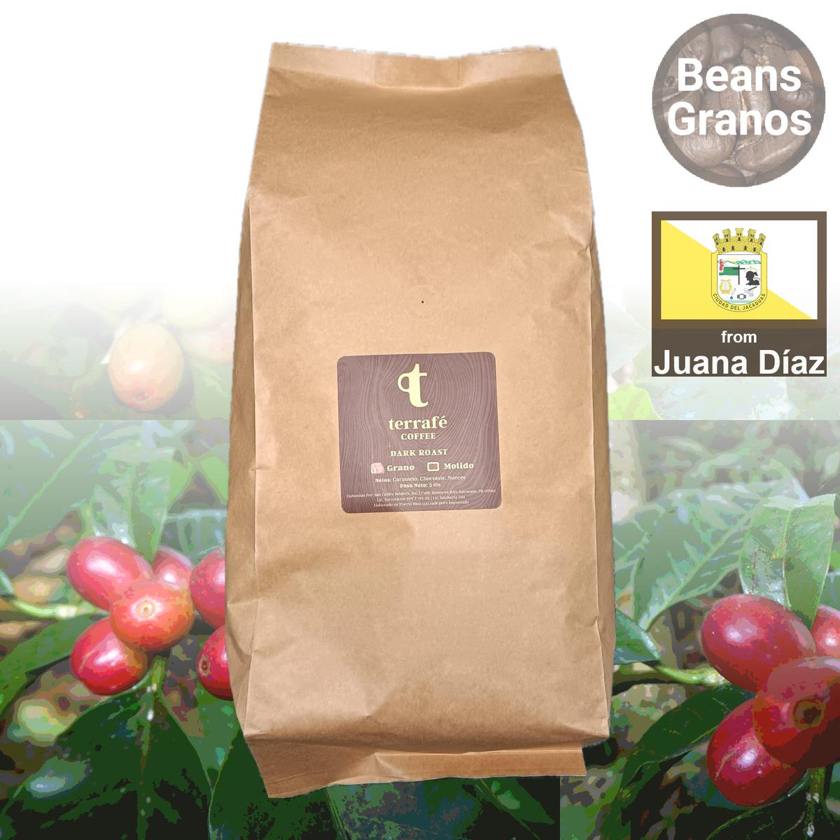 Café Terrafé Coffee Beans: Dark Roast 5 Pound – Puerto Rico Coffee Hub