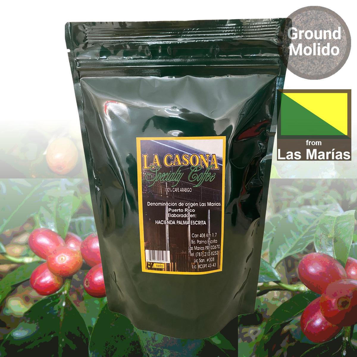 Café La Casona Specialty Ground Coffee - 100% Sun Dried – Puerto Rico ...
