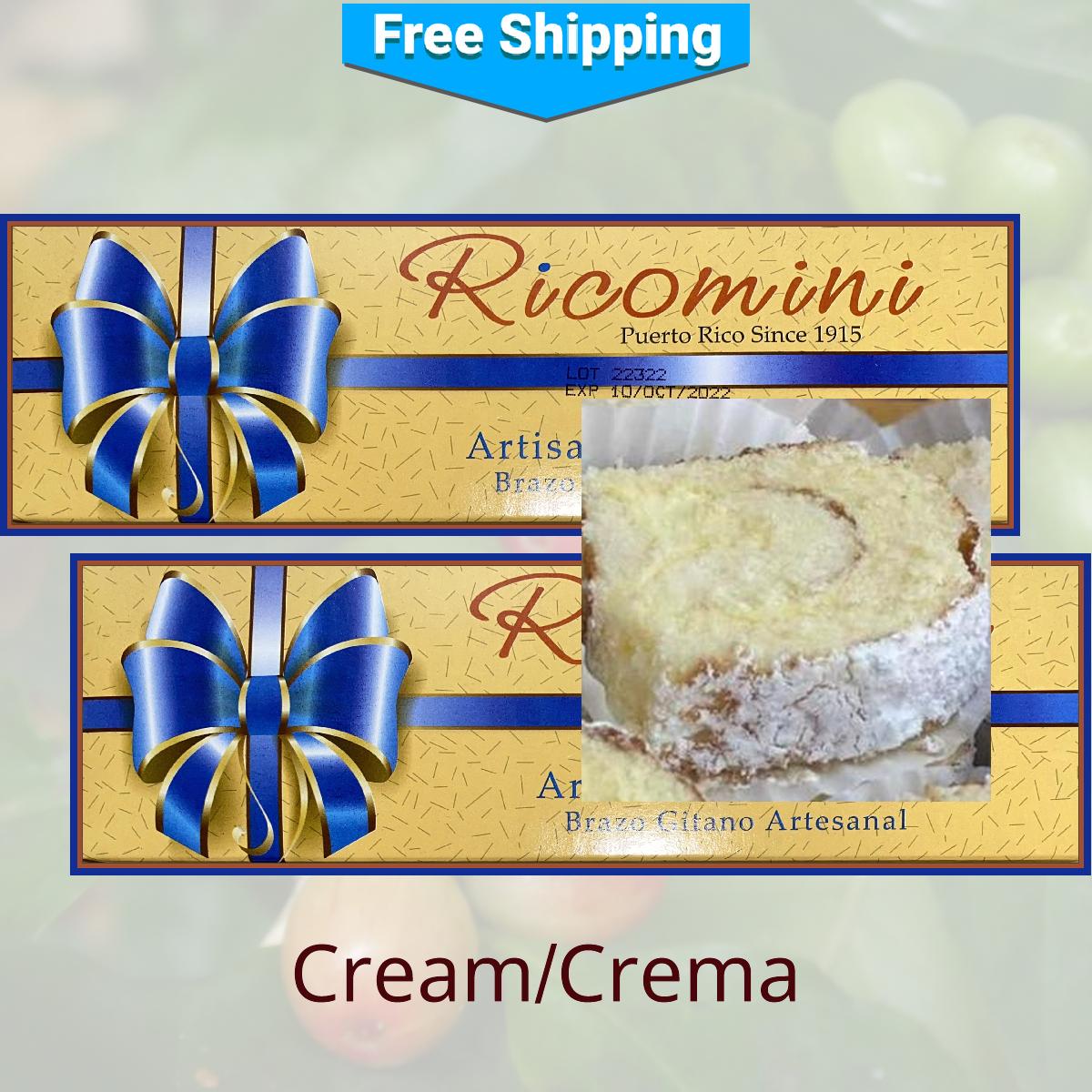 Brazo Gitano (Artisanal Roll Cake) Ricomini 2-Packs – Puerto Rico ...